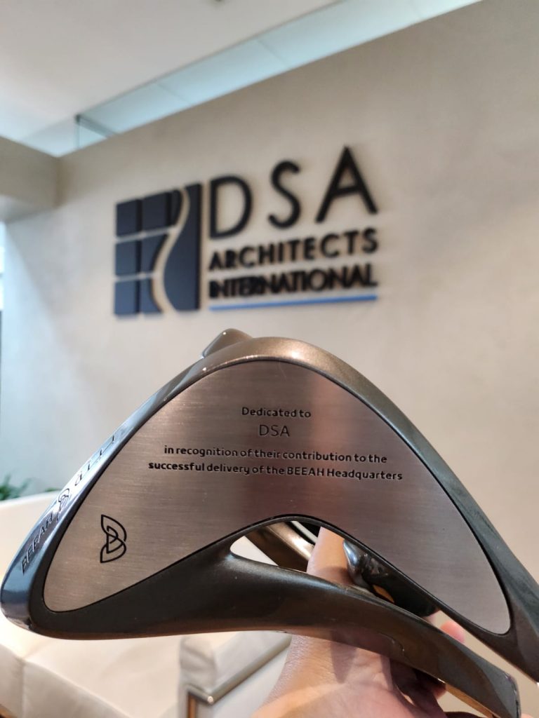DSA Receives Recognition from BEEAH Group - DSA Architects International
